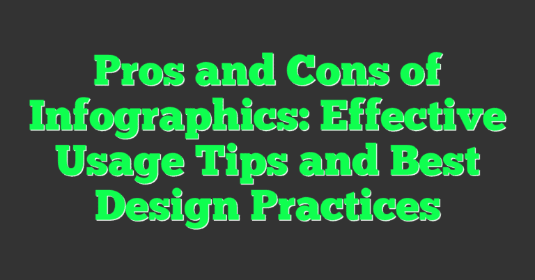 Pros and Cons of Infographics: Effective Usage Tips and Best Design ...