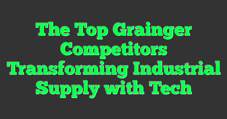 The Top Grainger Competitors Transforming Industrial Supply with Tech ...
