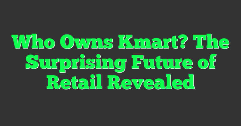 Who Owns Kmart? The Surprising Future of Retail Revealed - Seriosity